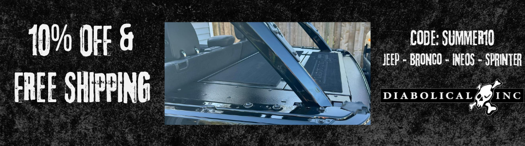 4 Door Jeep Wrangler JKU Cargo Security Enclosure System – Diabolical Inc